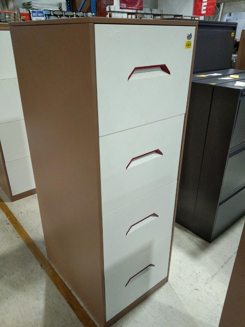 VERTICAL FILING CABINET 4DRAWER, Furniture & Home Living, Office ...