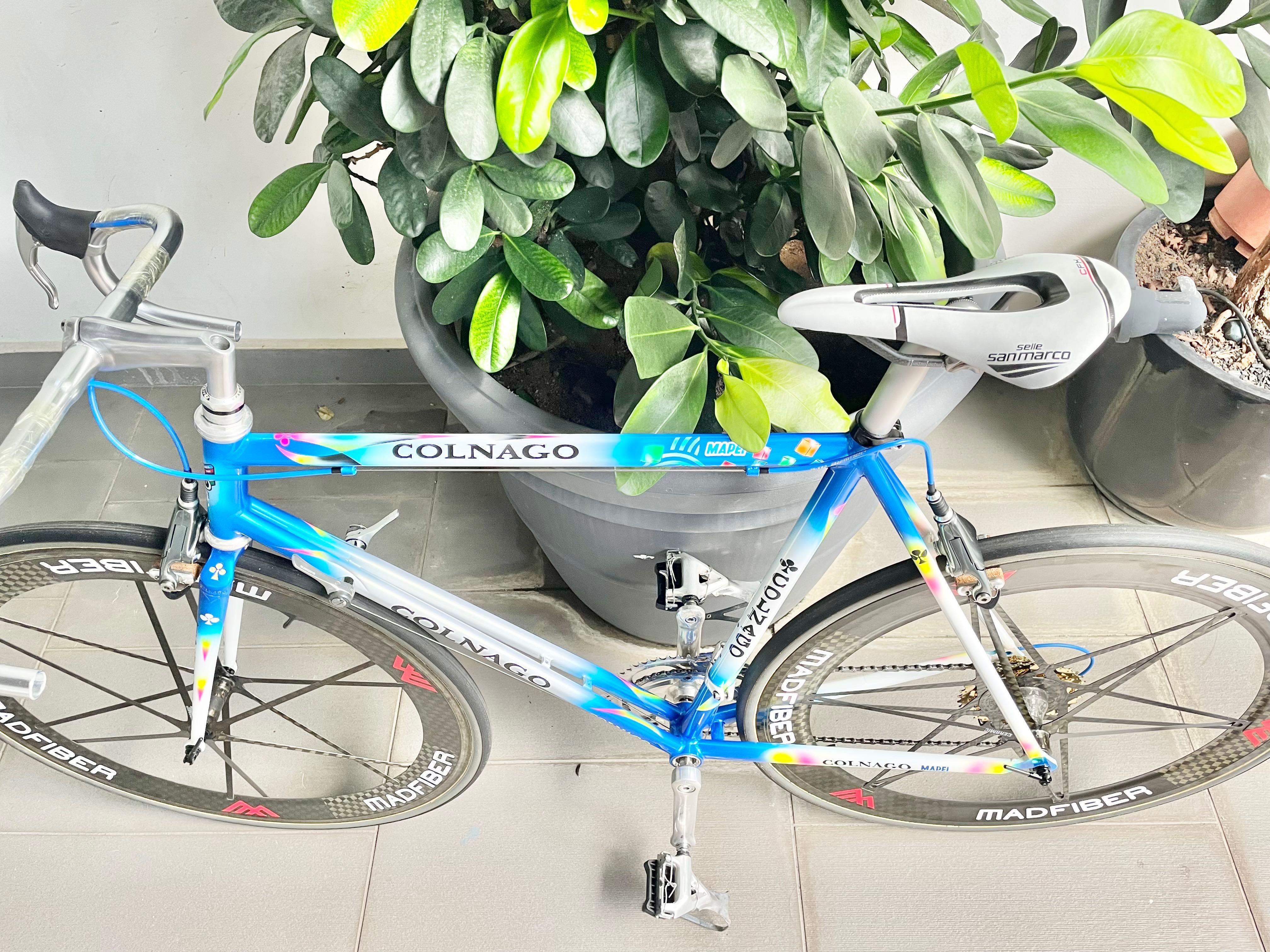 Very rare vintage Colnago Bititan Titanio 53cm (Titanium welded tubes w ...