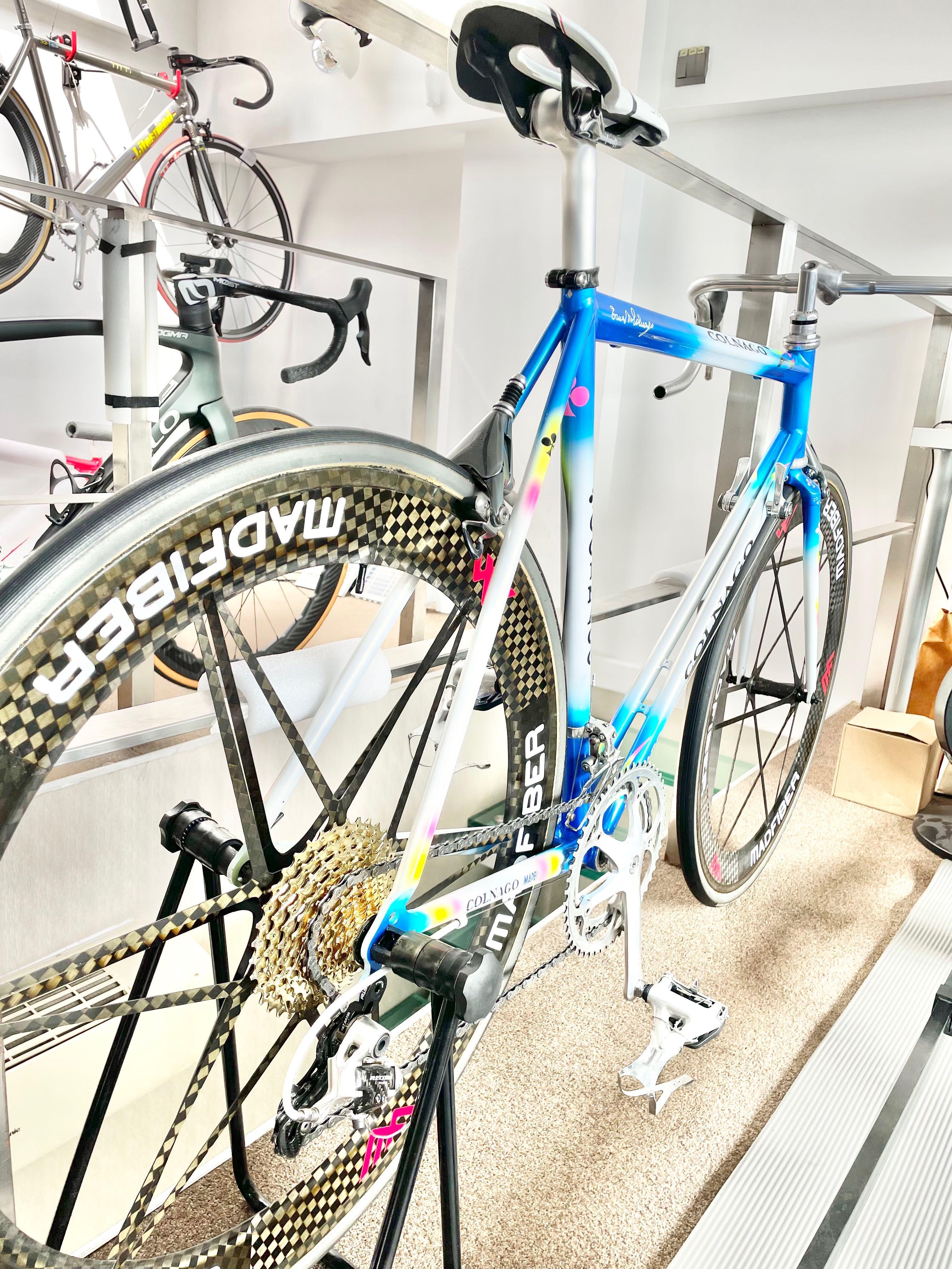 Very rare vintage Colnago Bititan Titanio 53cm (Titanium welded tubes w ...