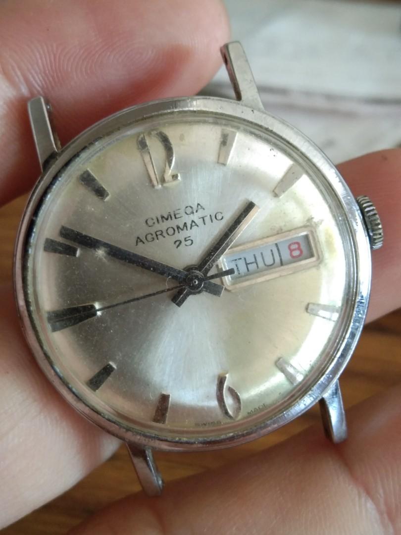 Vintage Cimega Agromatic gent watch, Hobbies & Toys, Collectibles ...