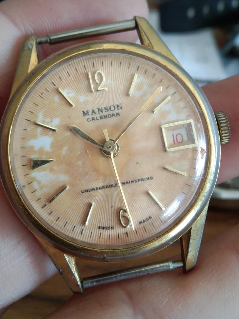 Vintage Manson gent watch, Hobbies & Toys, Collectibles & Memorabilia ...