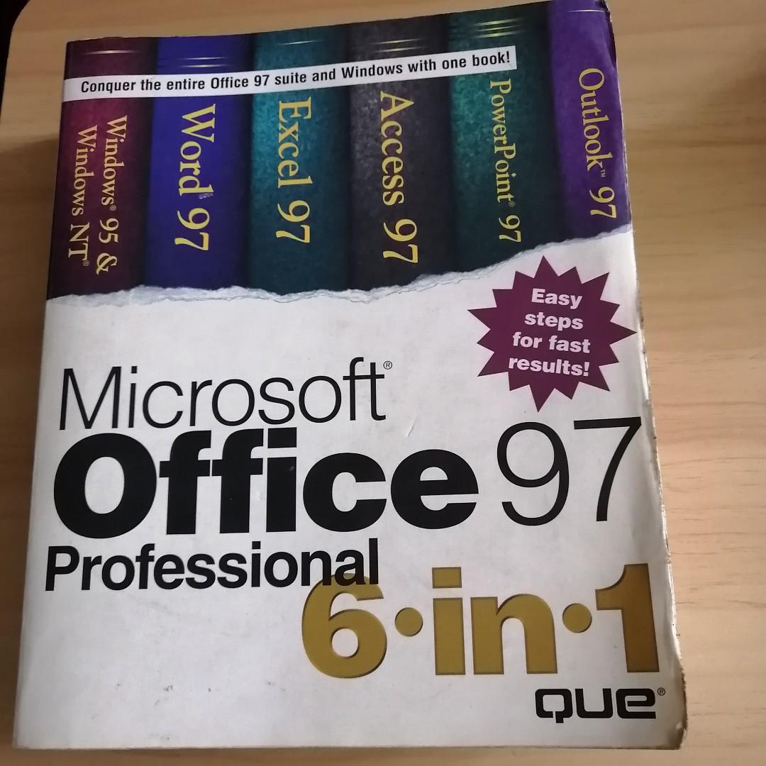 Vintage Microsoft Office Professional 97 (6 in 1) Book, Hobbies & Toys ...