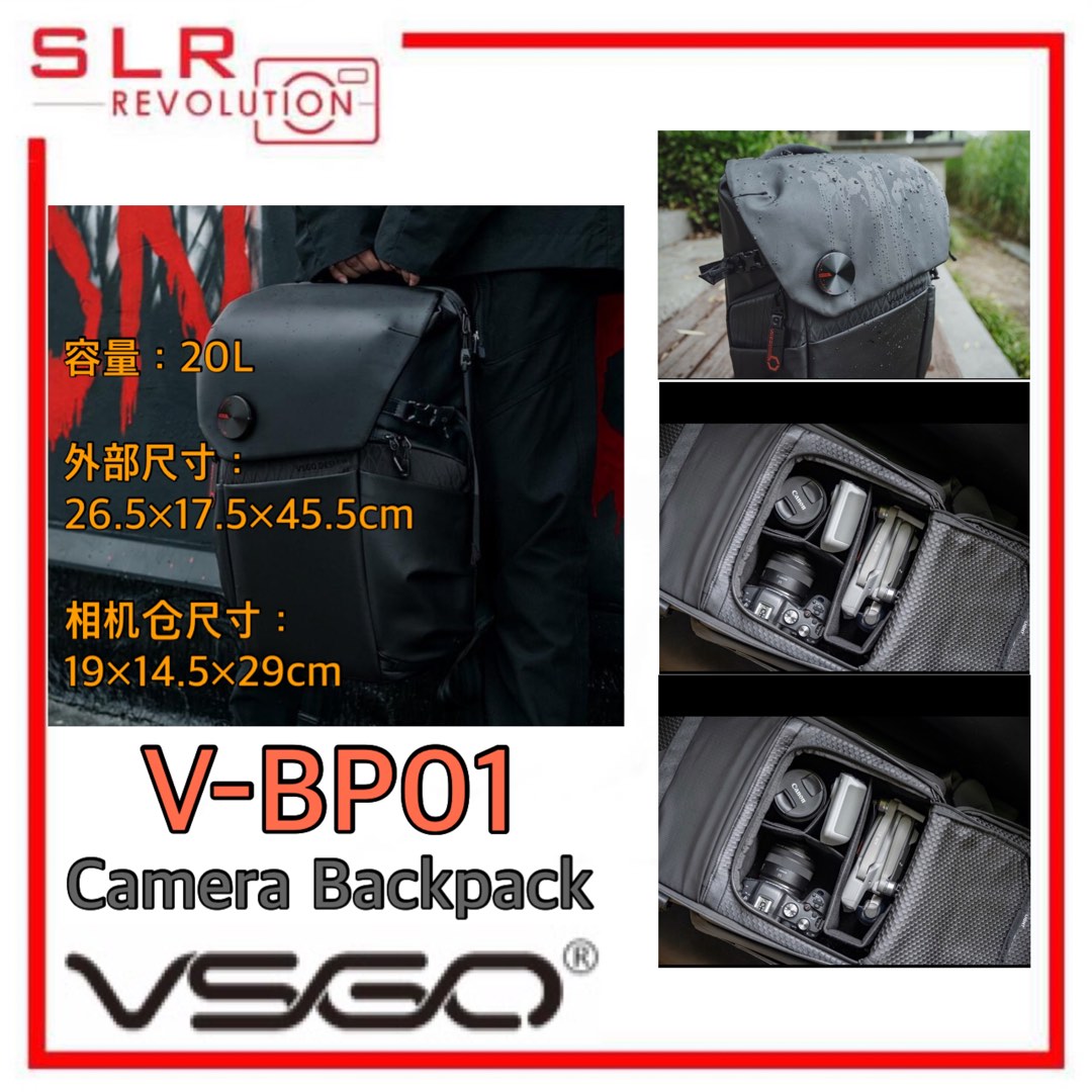 VSGO V-BO01 Camera Backpack 20L, Photography, Photography Accessories ...