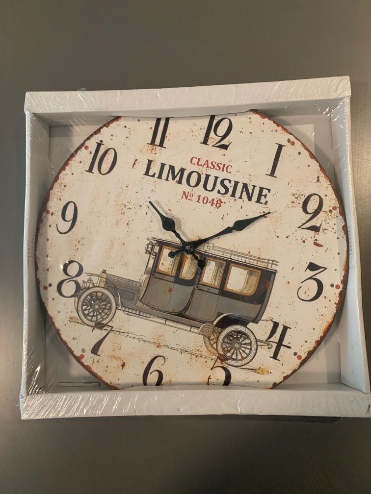 Wall Clock Limousine Design, Furniture & Home Living, Home Decor ...