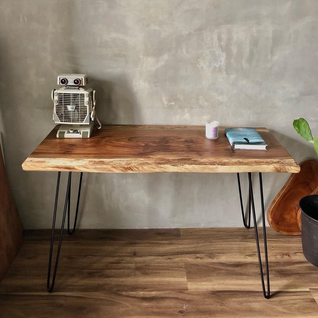 Work/Console Table - Acacia, Furniture & Home Living, Furniture, Tables ...