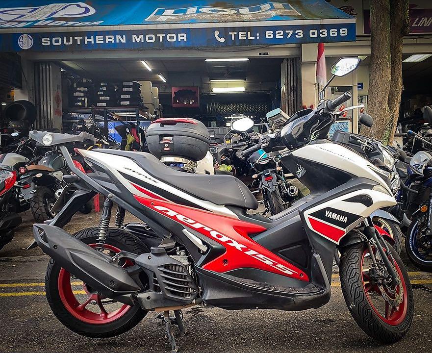 Yamaha Aerox 155 R Model COE July 2030, Motorcycles, Motorcycles for ...
