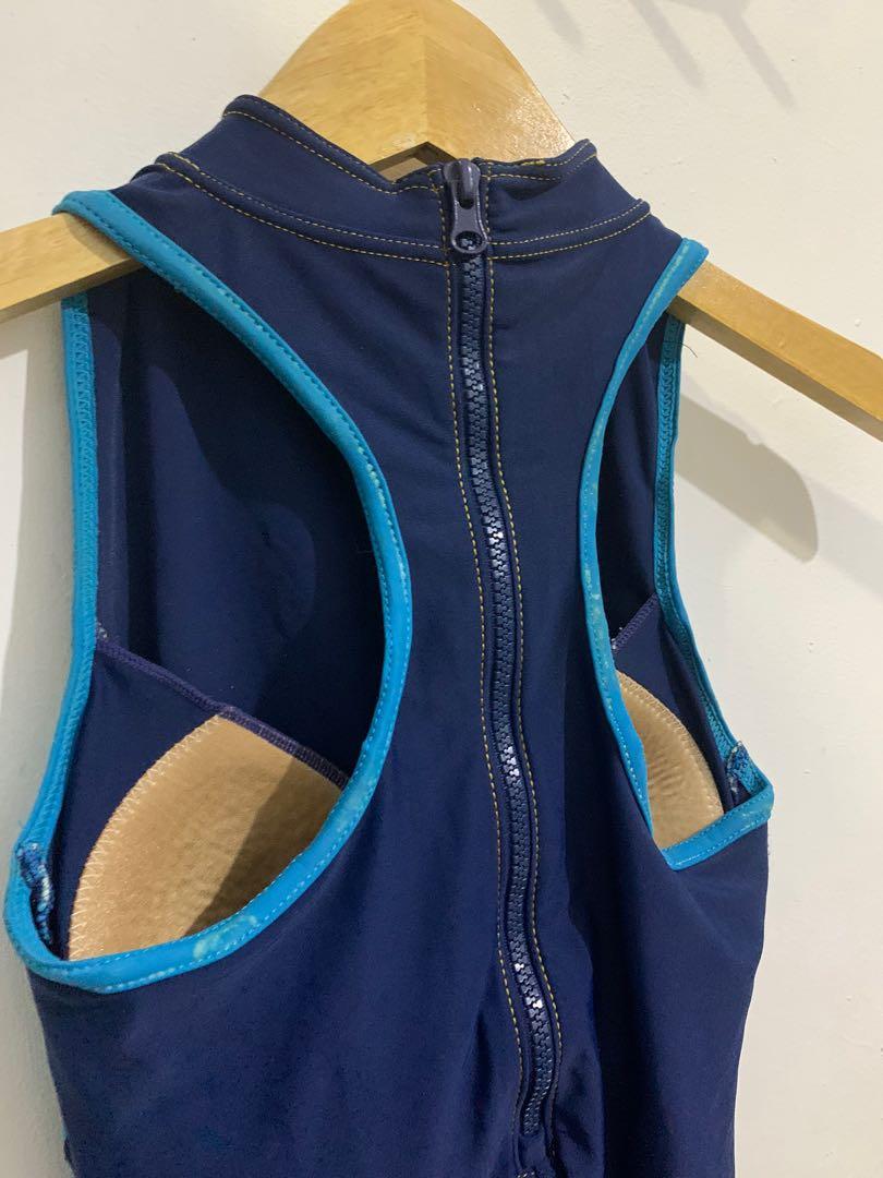 Yingfa swimsuit navy turtle neck, Olah Raga, Baju Olahraga di Carousell