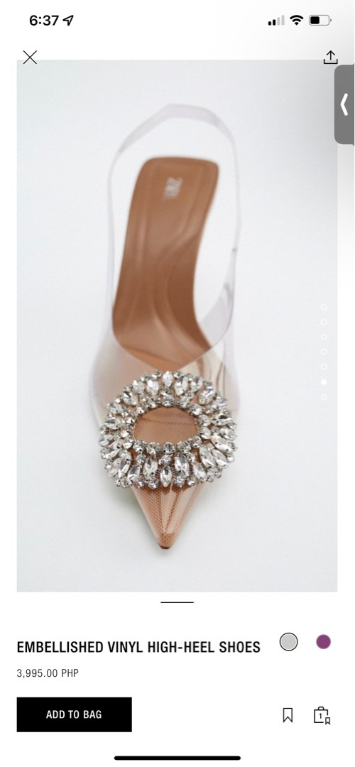 Zara Vinyl High-Heels Shoes, Women's Fashion, Footwear, Heels on Carousell