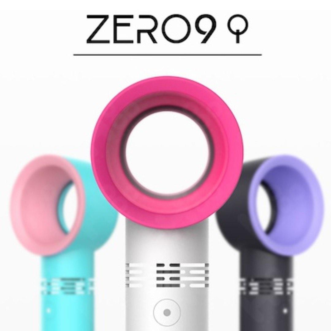Zero9 Mini Portable Bladeless Fan, Furniture & Home Living, Lighting & Fans, Fans on Carousell