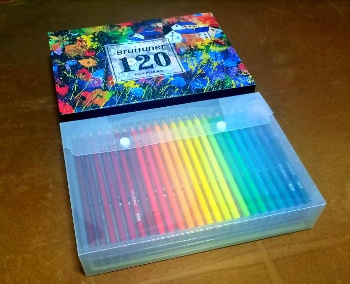 120 Colors Brutfuner Colored Pencils, Hobbies & Toys, Stationary ...