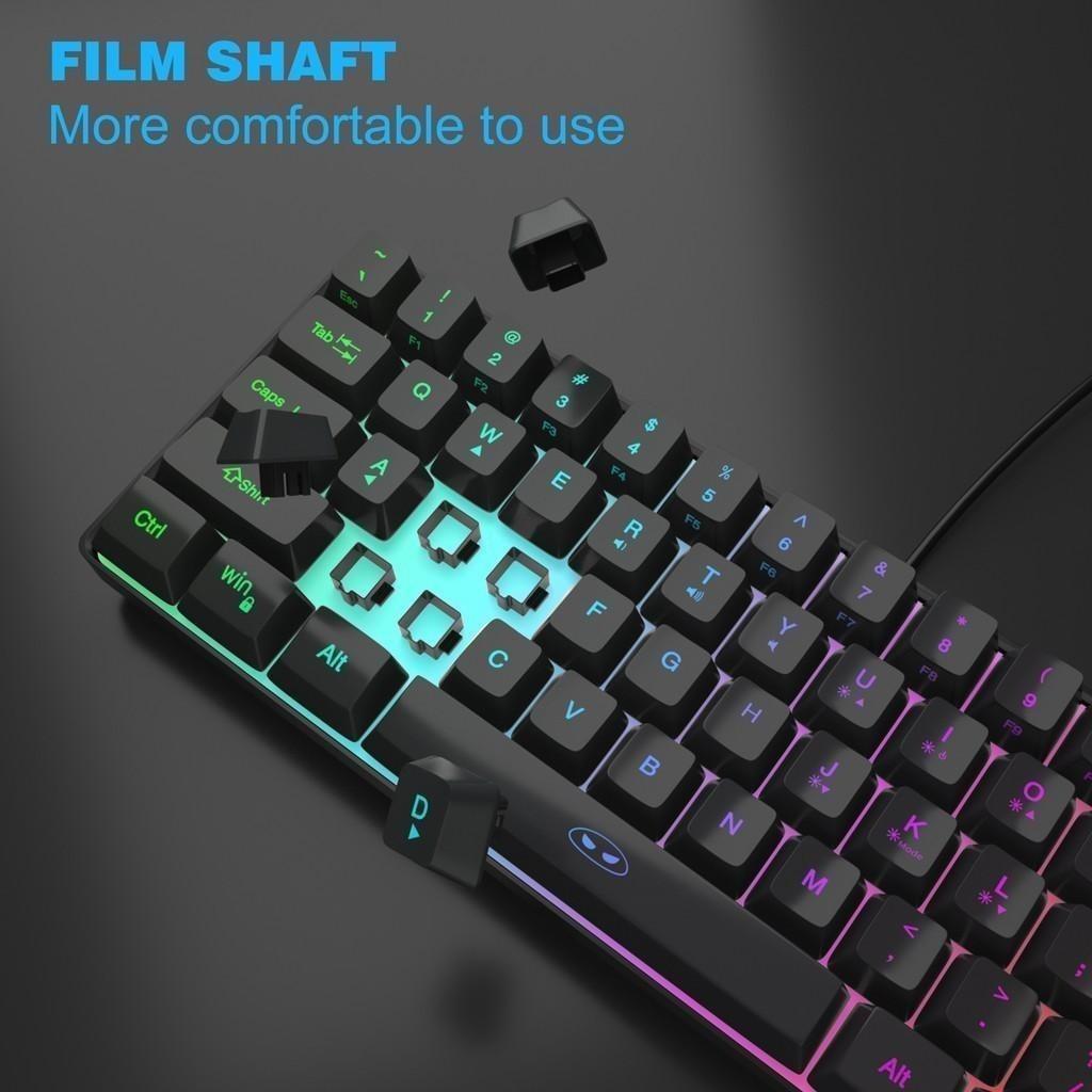 [1325] MageGee TS91 60% Compact Wired Keyboard 61 Keys RGB Gaming ...