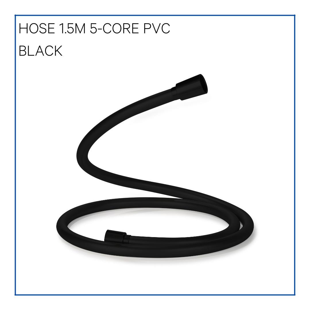 1.5M 5 Core PVC Hose Black, Furniture & Home Living, Bathroom & Kitchen ...