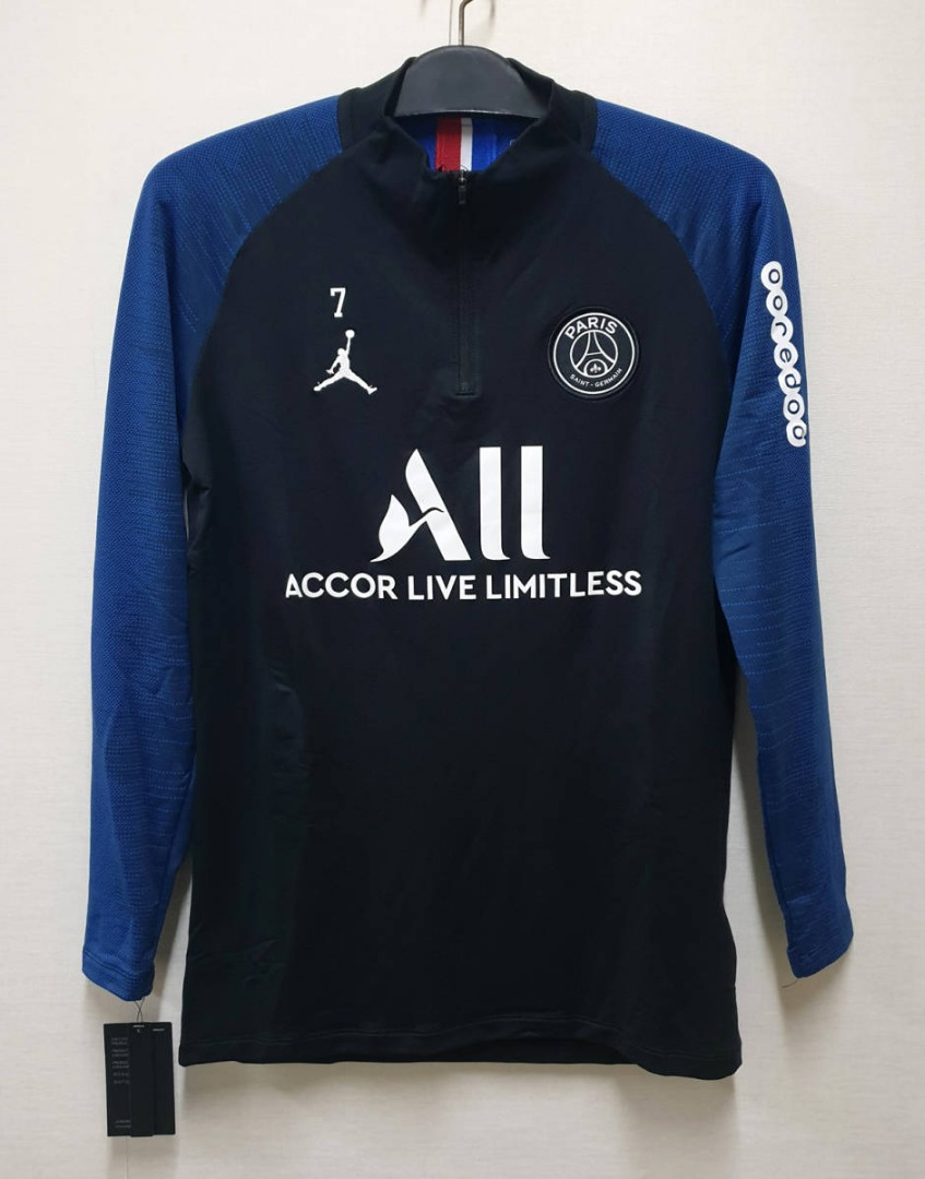 19-20 PSG Jordan Dry Fit Strike #7 MBAPPE, 男裝, 運動服裝 - Carousell
