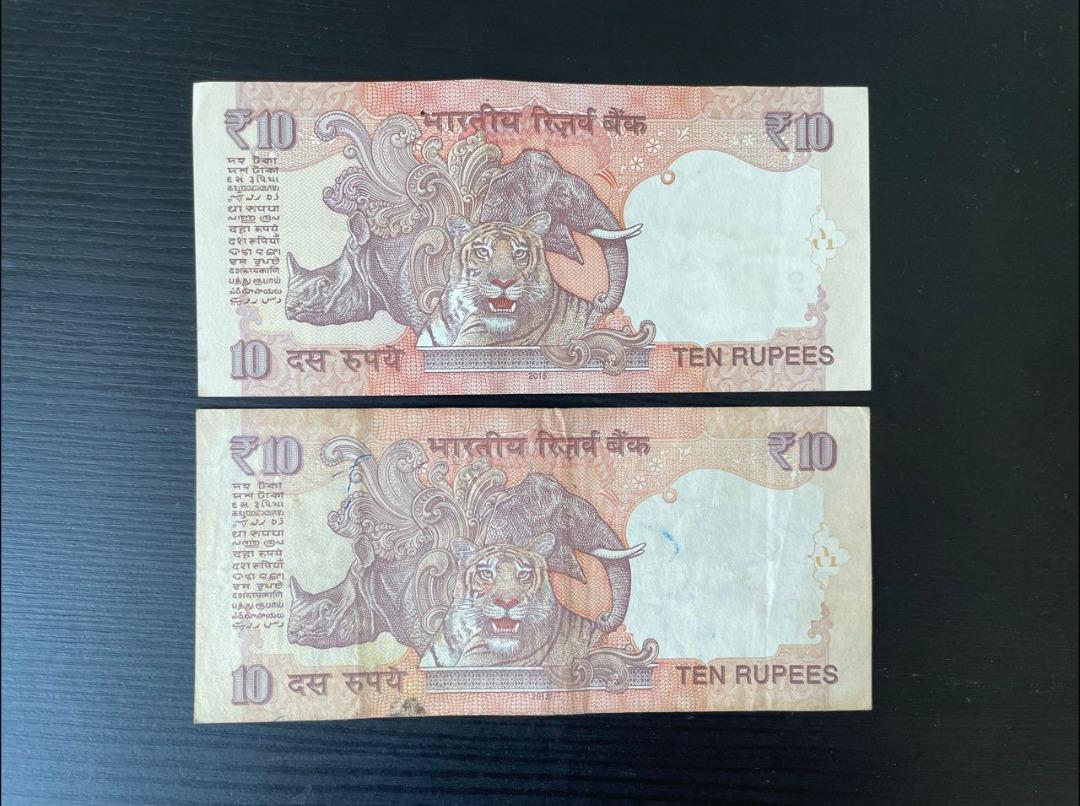 2012 & 2015 India Rupees - 2 notes for RM5, Hobbies & Toys ...