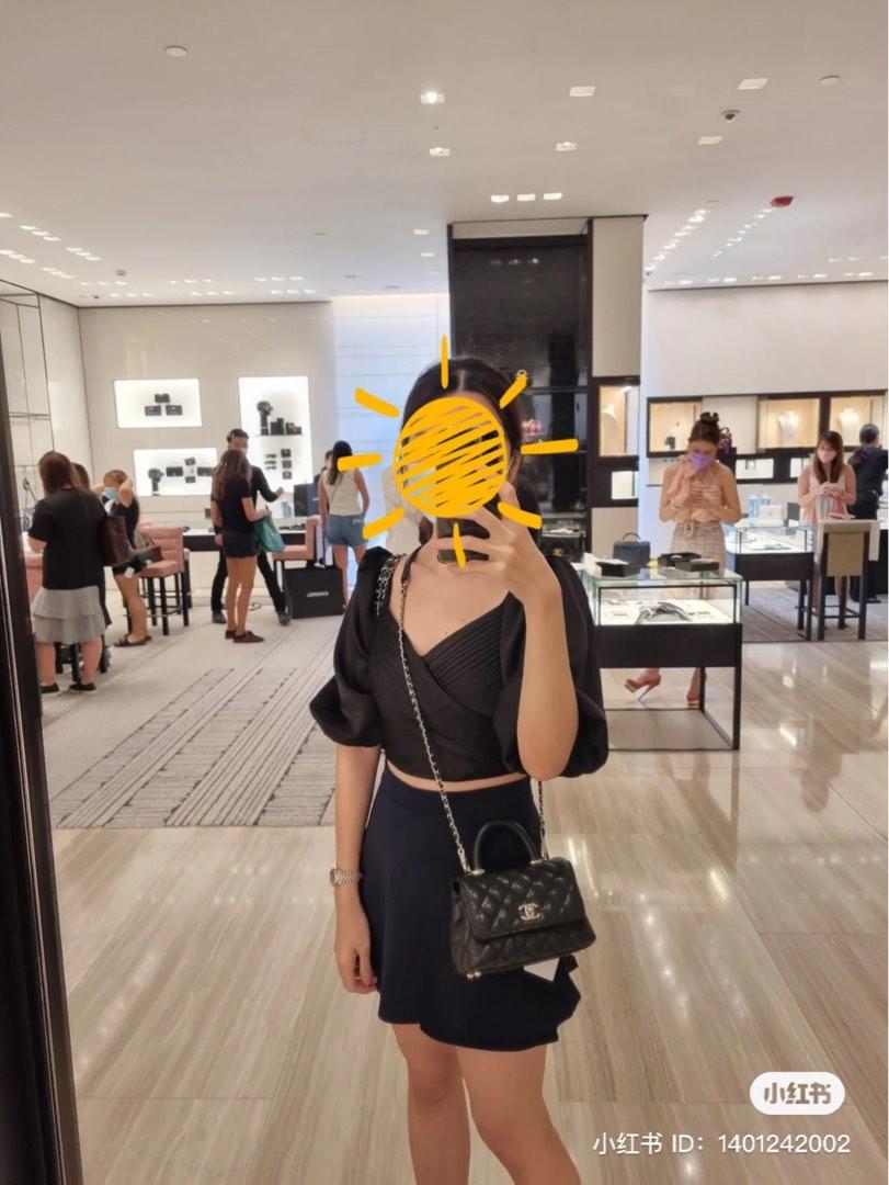 22A Chanel extra mini coco handle in black caviar, Women's Fashion ...