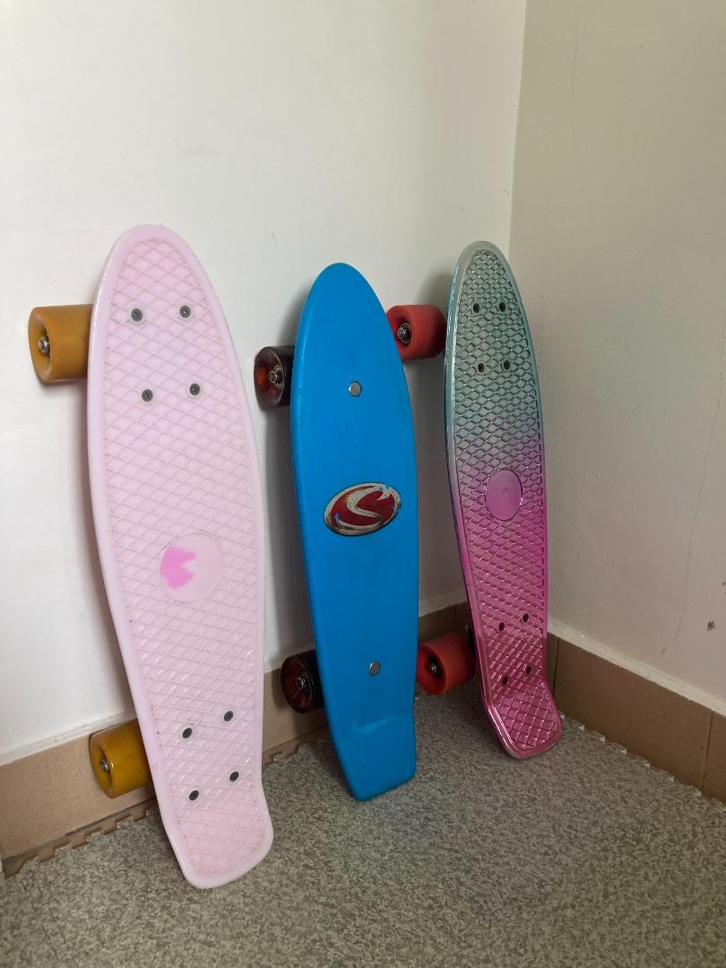 3 children / kids mini skateboards, PENNY BOARD, CRUISER BOARD, like ...