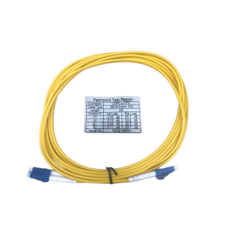 3m LC/PC-LC/PC Single mode DX 3.0mm PVC Fiber Optic Cable, Computers ...