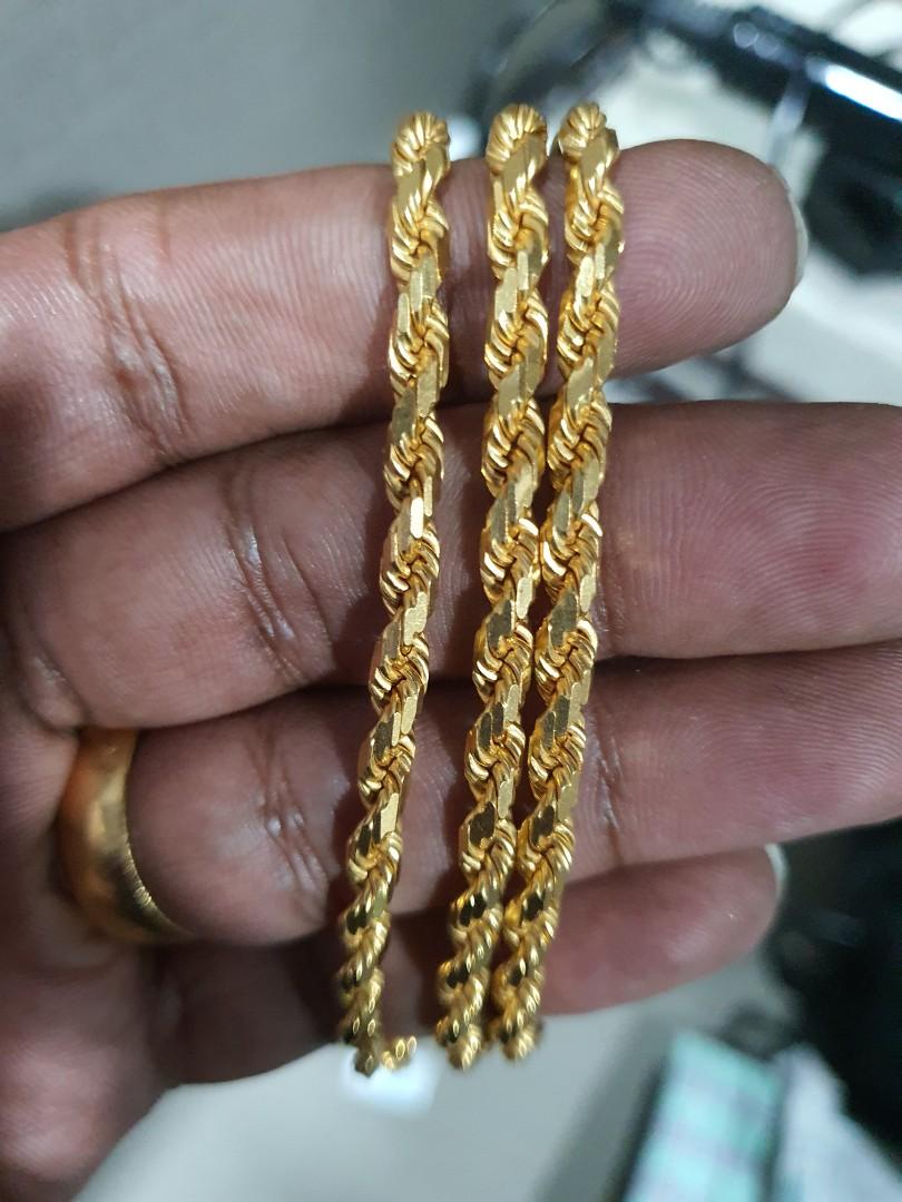 916 gold rope chain, Everything Else on Carousell
