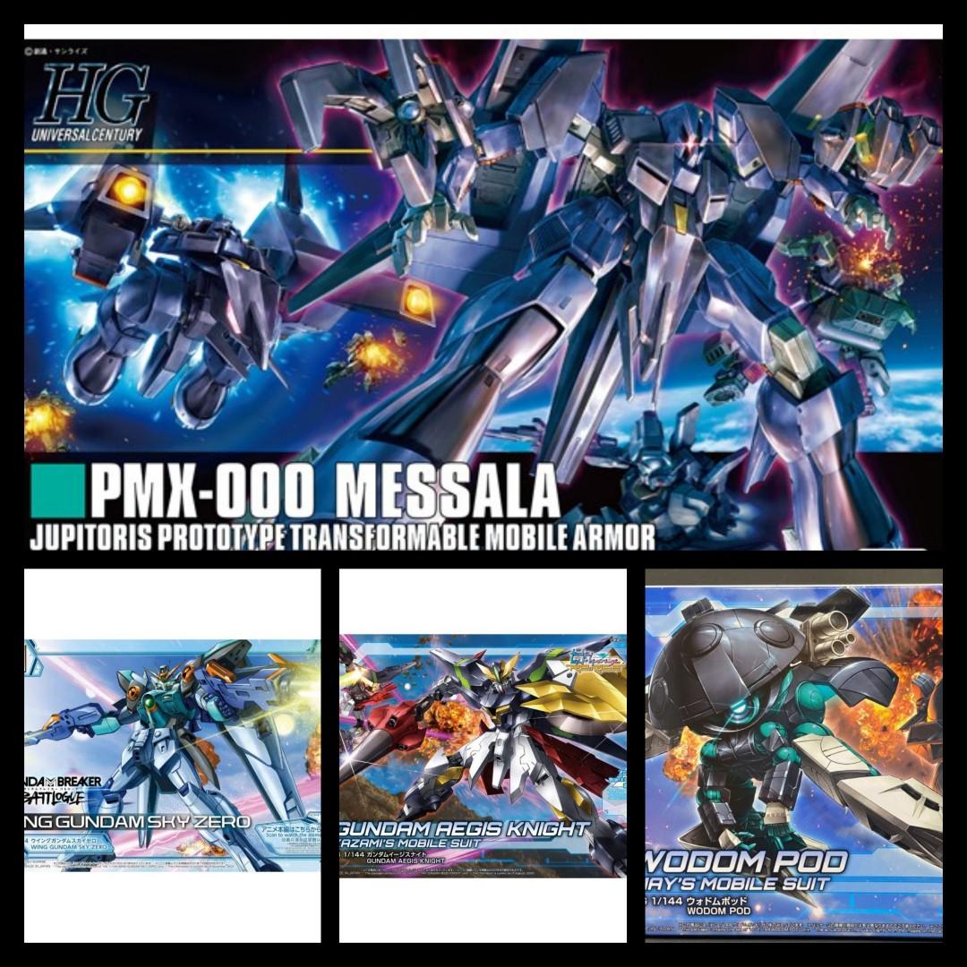 面交/到付 (全新 4盒) 高達 模型 hguc HG Messala 梅薩拉(密沙拿) PMX-000 / build fight 三款 ...