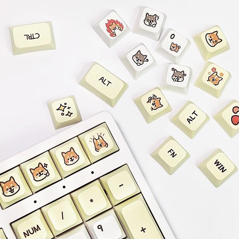柴犬鍵帽 Shiba Inu Keycap Set Mechanical Keyboard 機械鍵盤, 電腦＆科技, 電腦周邊及配件, 電腦 ...
