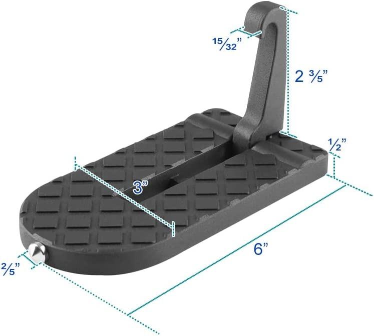 A29 Tuning Alloy Black Folding Car Door Latch Foot Step Hook Doorstep ...