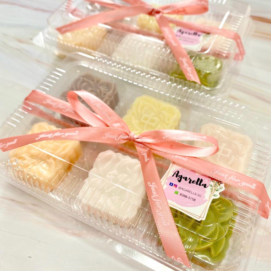 Agar Jelly Mooncake Sample Box (6 flavors), Food & Drinks, Homemade ...