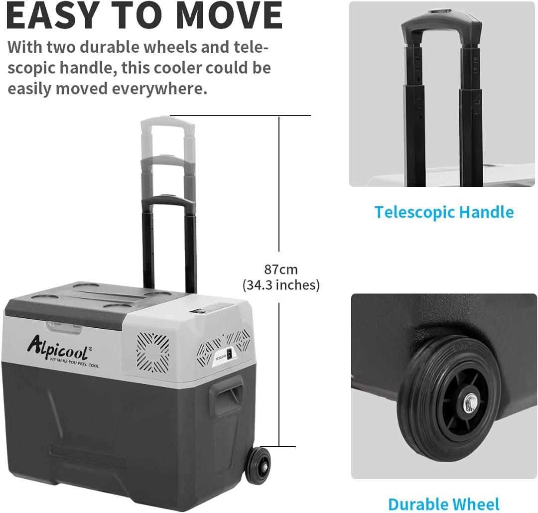 Alpicool CX40 40L Portable Refrigerator Car Fridge Freezer with ...