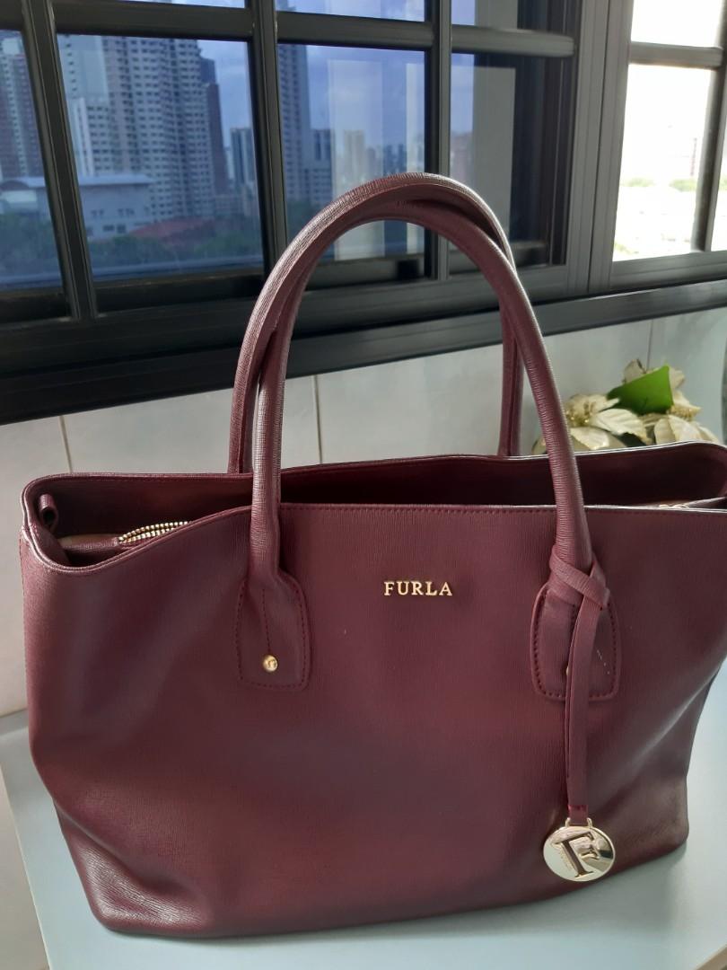Authentic FURLA leather bag from Italy, Women's Fashion, Bags & Wallets ...
