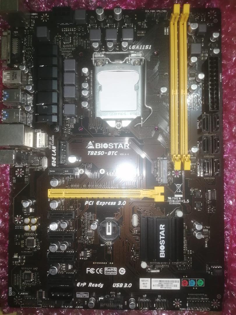 BIOSTAR mining motherboard, Computers & Tech, Parts & Accessories ...