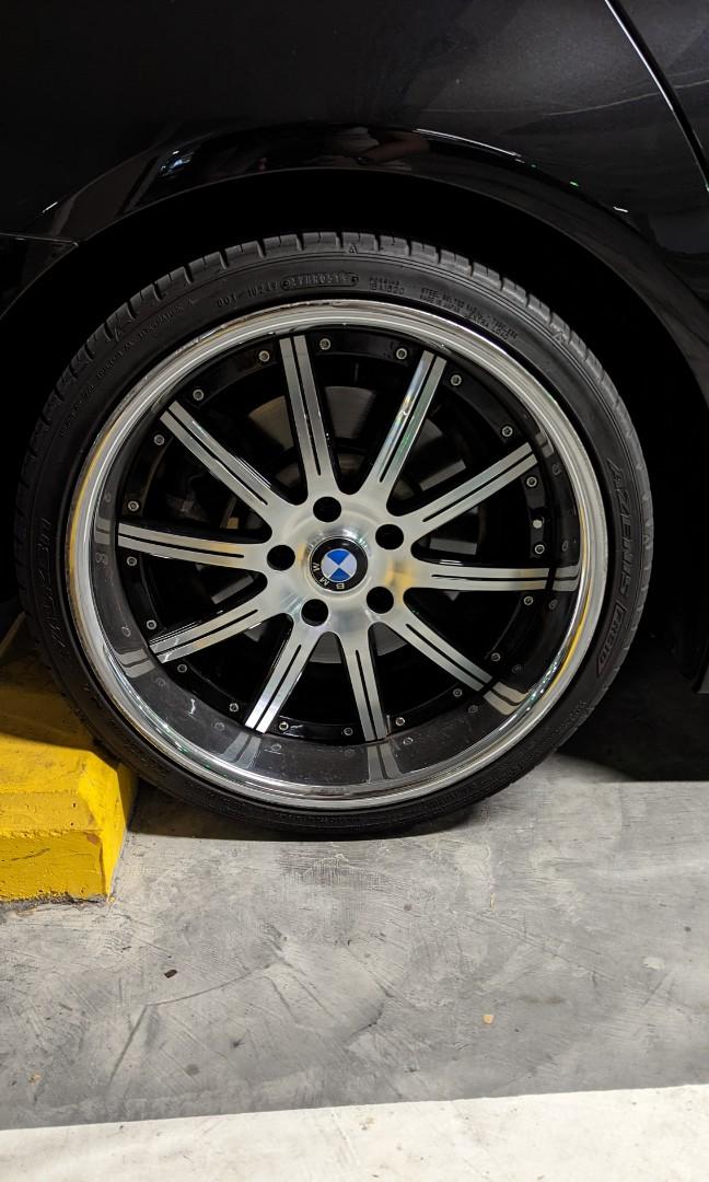 BMW 19 inch Kyowa Racing Rims Chrome 5x120 Deep Dish F10, Car ...