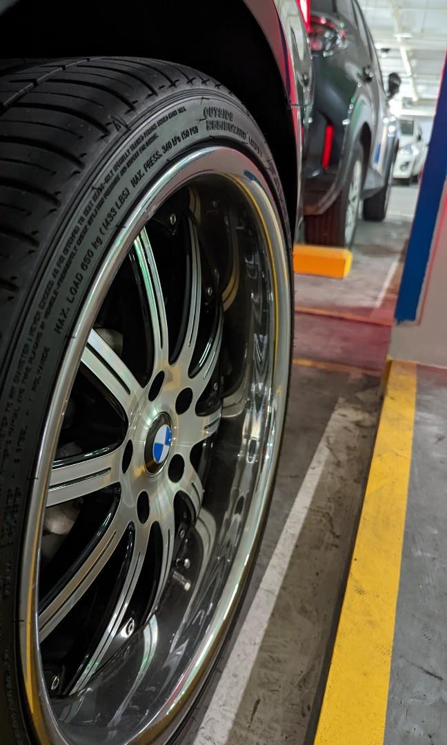 BMW 19 inch Kyowa Racing Rims Chrome 5x120 Deep Dish F10, Car ...