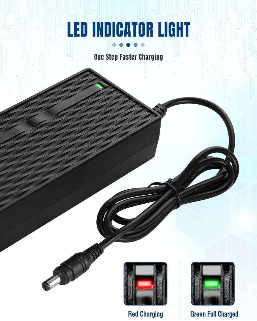 [BNIB] Wheelive (FY-4202000) 42V/2A/84W E-Bike Battery Charger, Female DC Port In-line Connector ...