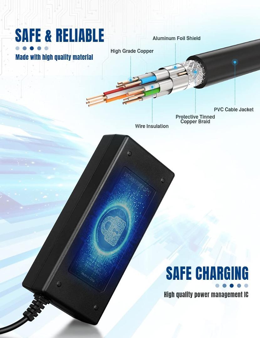 [BNIB] Wheelive (FY-4202000) 42V/2A/84W E-Bike Battery Charger, Female ...