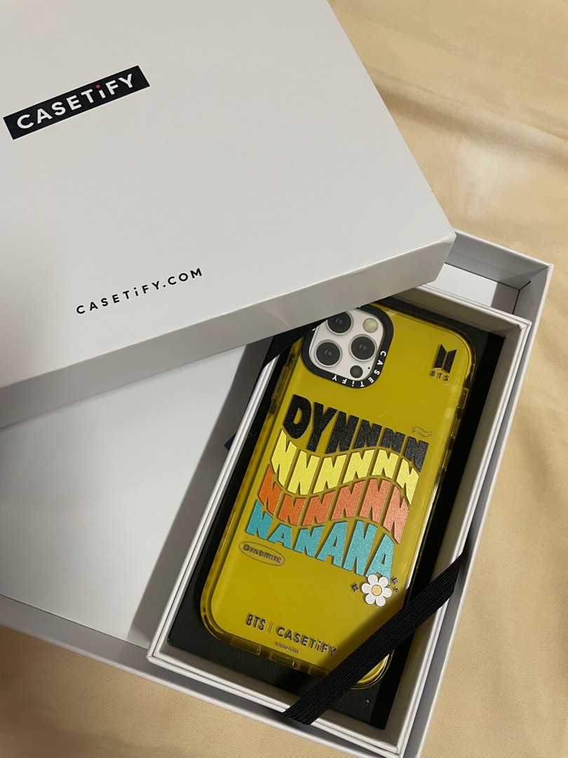 Casetify bts Dynamite case 12pro Sheer yellow, Mobile Phones & Gadgets ...