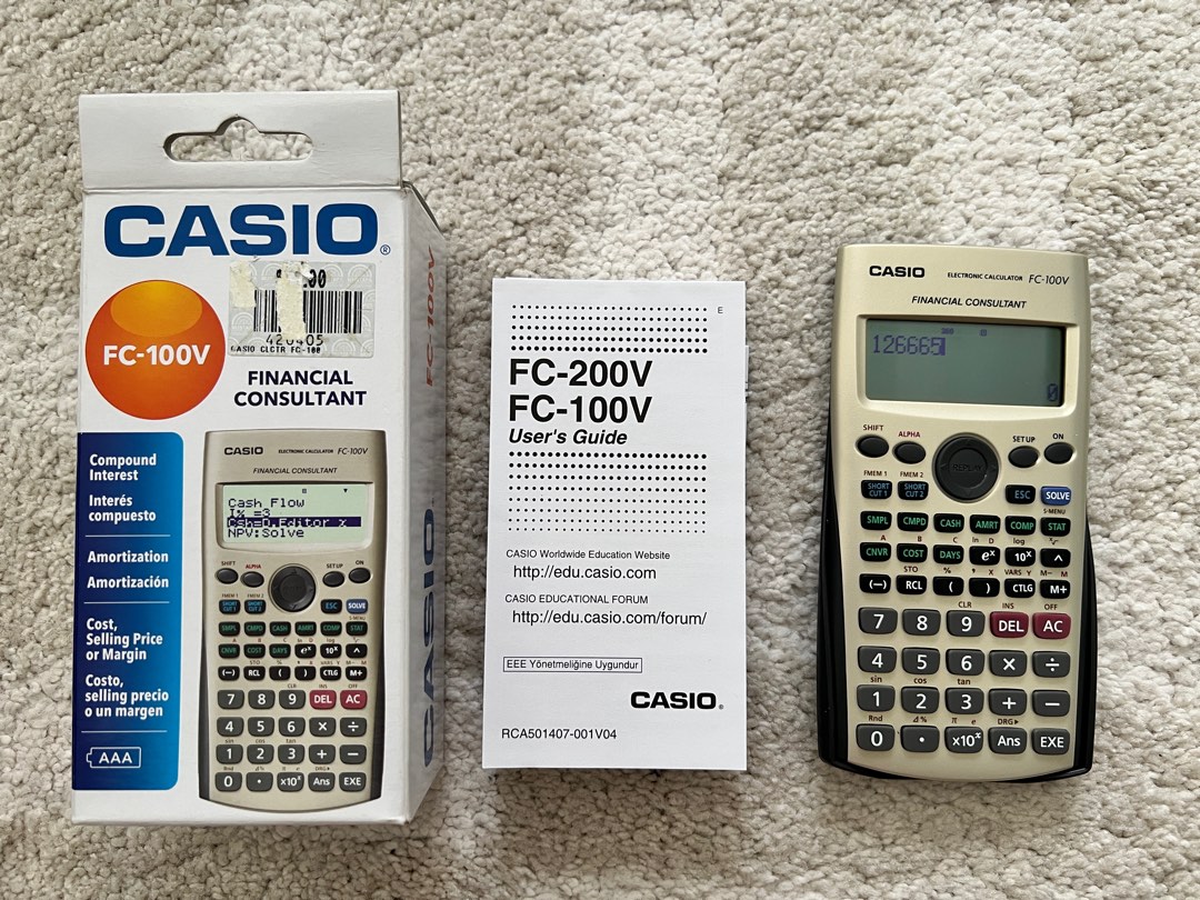 Casio FC-100V - Like New, Computers & Tech, Office & Business ...