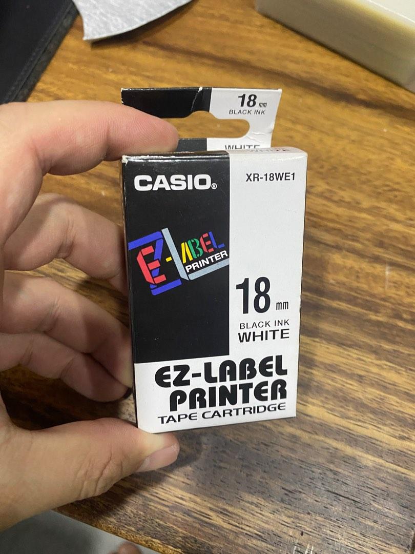 Casio EZ-Label Printer Tape Cartridge (18mm), Hobbies & Toys ...