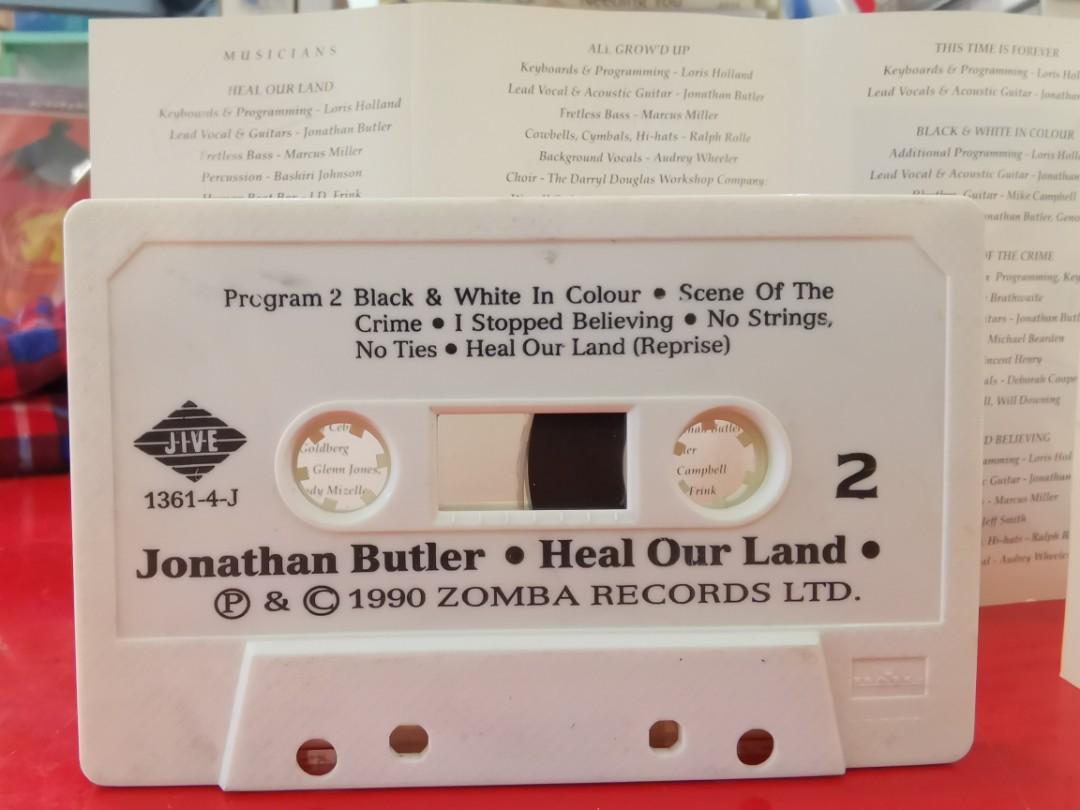 (Cassette) Jonathan Butler Heal Our Land, Hobbies & Toys, Music & Media, CDs & DVDs on Carousell