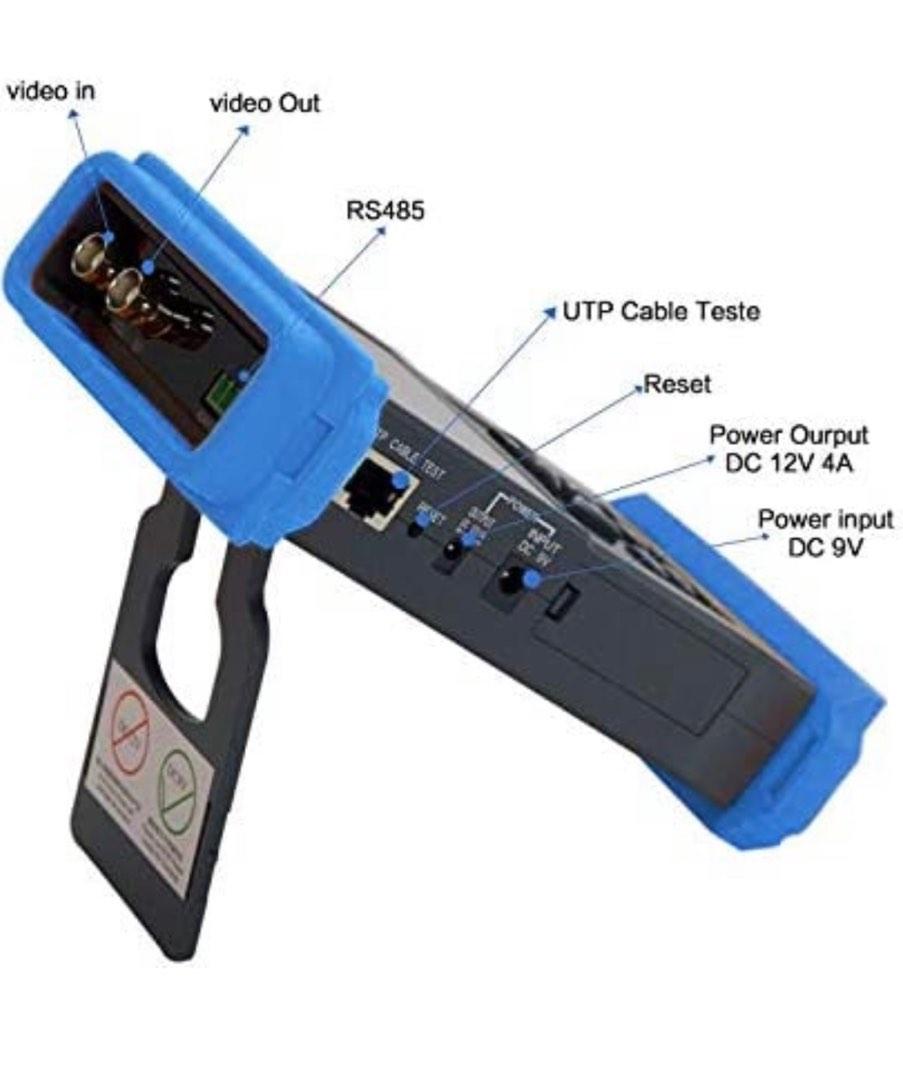CCTV Tester, Security Camera Monitor for TVI CVI AHD Analogy Camera ...