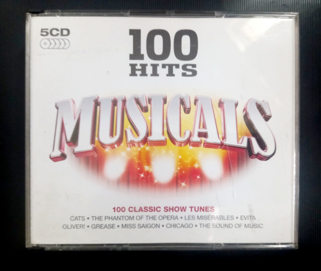[CD] 100 Hits Musicals 5CD, Hobbies & Toys, Music & Media, CDs & DVDs ...