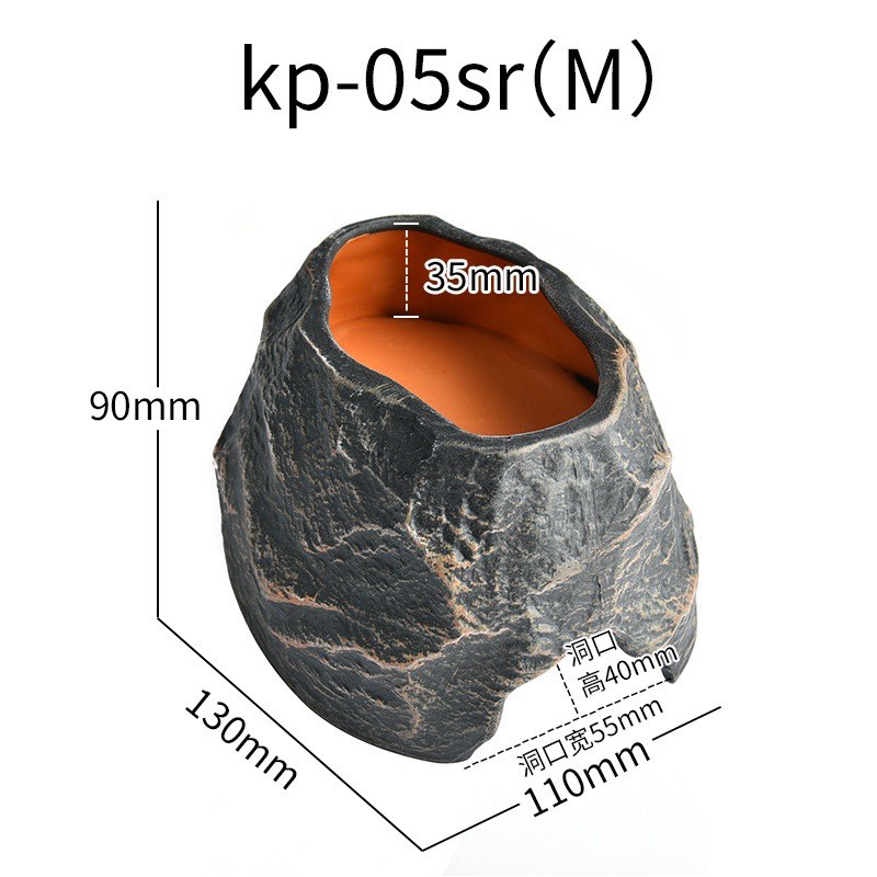 Ceramic gecko Cave Hide wet humid cave, Pet Supplies, Homes & Other Pet ...