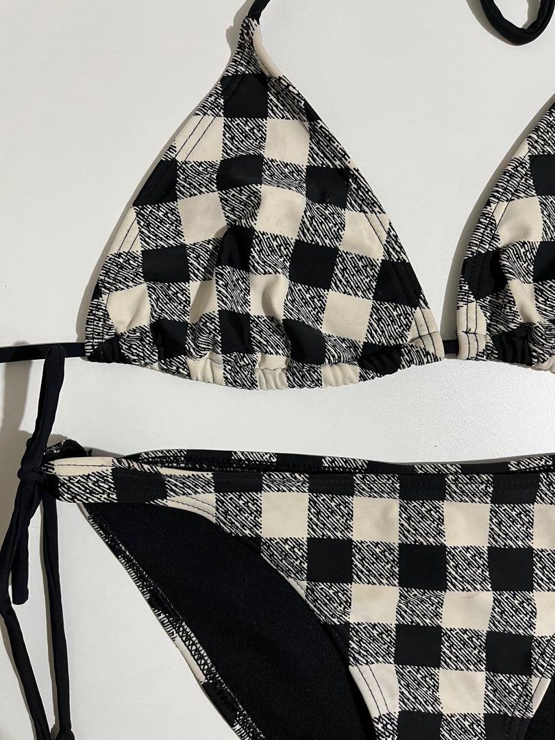 Checkerboard Bikini Set, Women's Fashion, Swimwear, Bikinis & Swimsuits ...