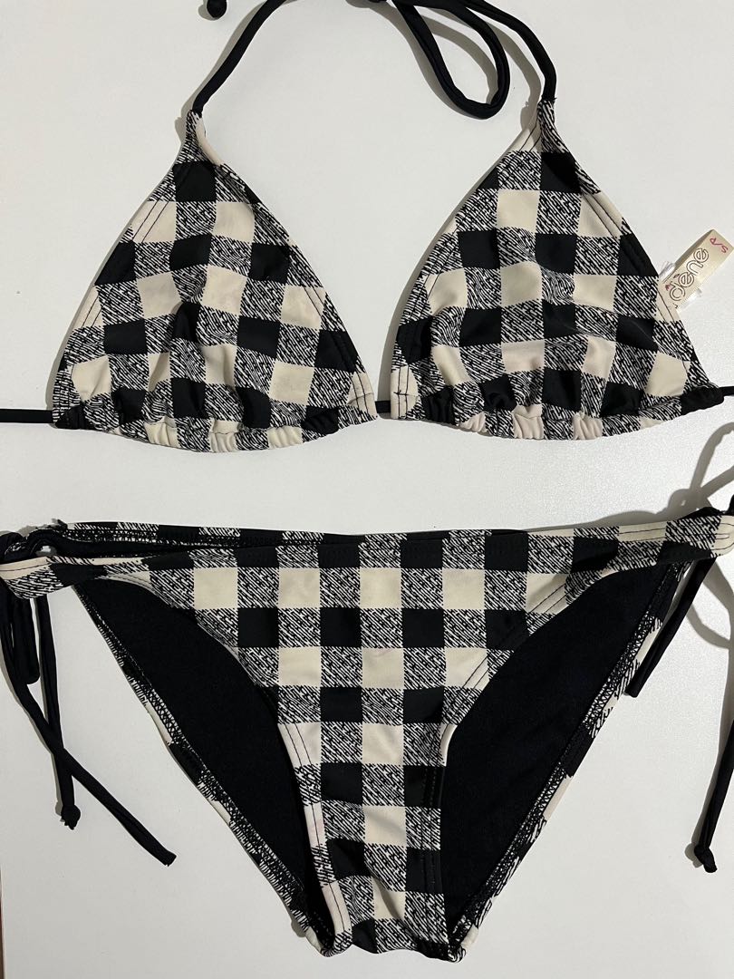 Checkerboard Bikini Set, Women's Fashion, Swimwear, Bikinis & Swimsuits ...