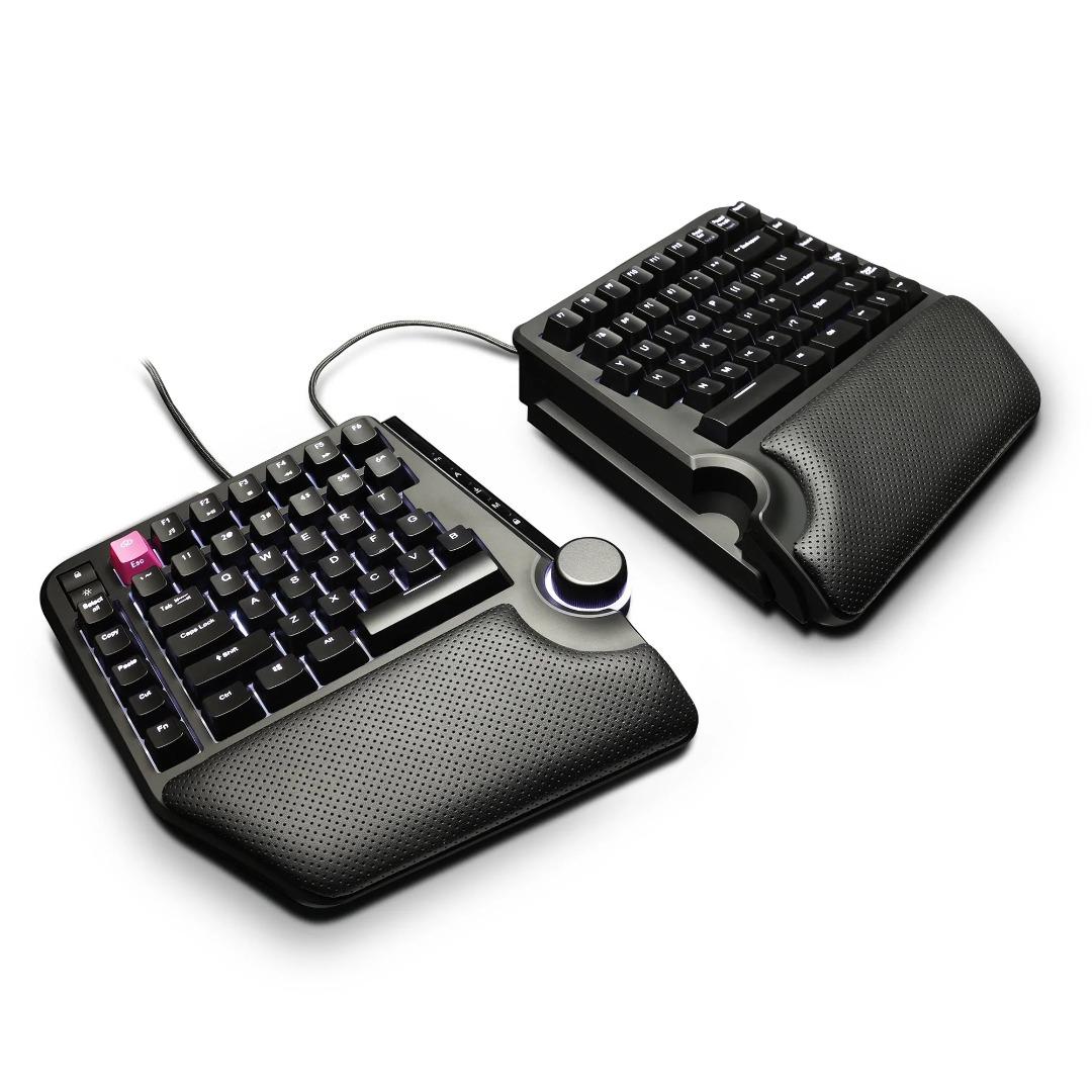 Cloudnine ergo split mechanical wired keyboard TKL ten key less Brown ...