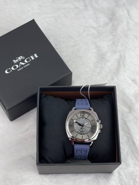 Coach Boyfriend Watch in Navy, Luxury, Watches on Carousell