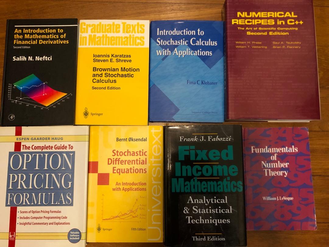 Collection of textbooks in Quantitative Finance, Hobbies & Toys, Books ...
