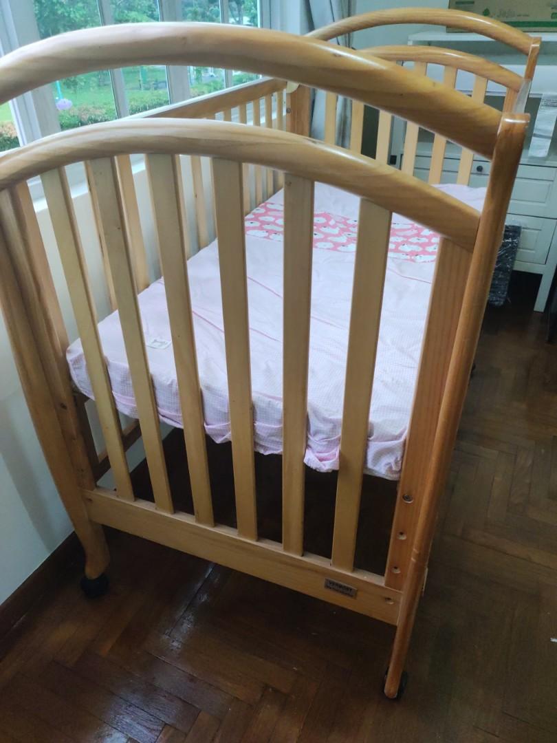 4 in 1 Convertible cot /crib for newborn to 50kg, Babies & Kids, Baby ...