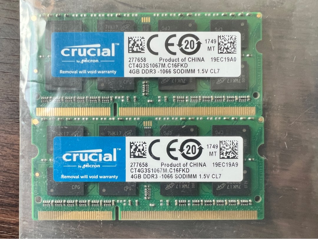 Crucial DDR3 RAM, Computers & Tech, Parts & Accessories, Hard Disks ...