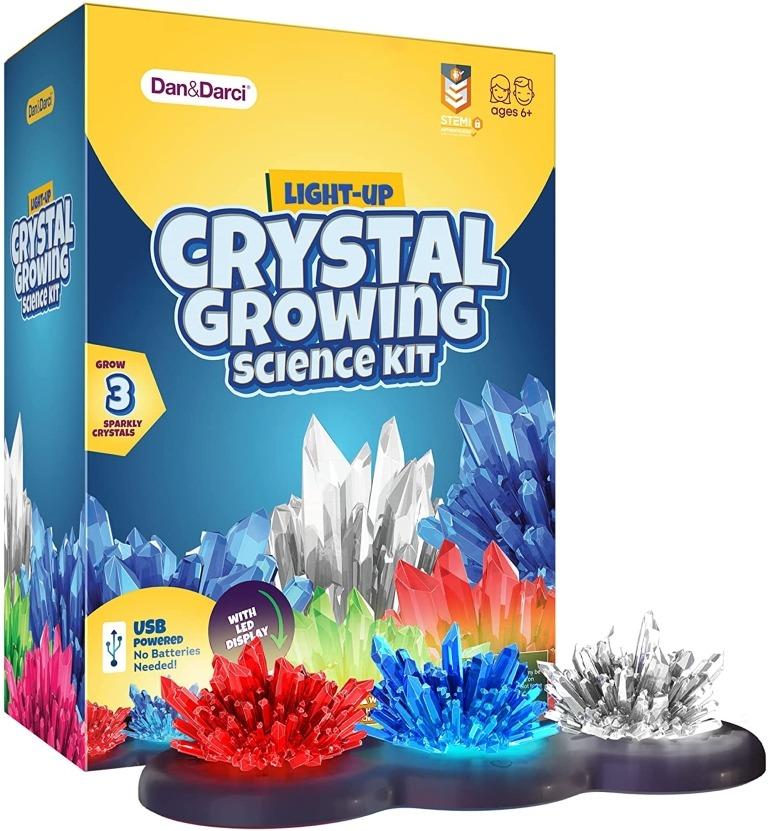 DAN and DARCI Crystal Growing Kit for Kids Science Experiment STEM Activities DIY Projects ...