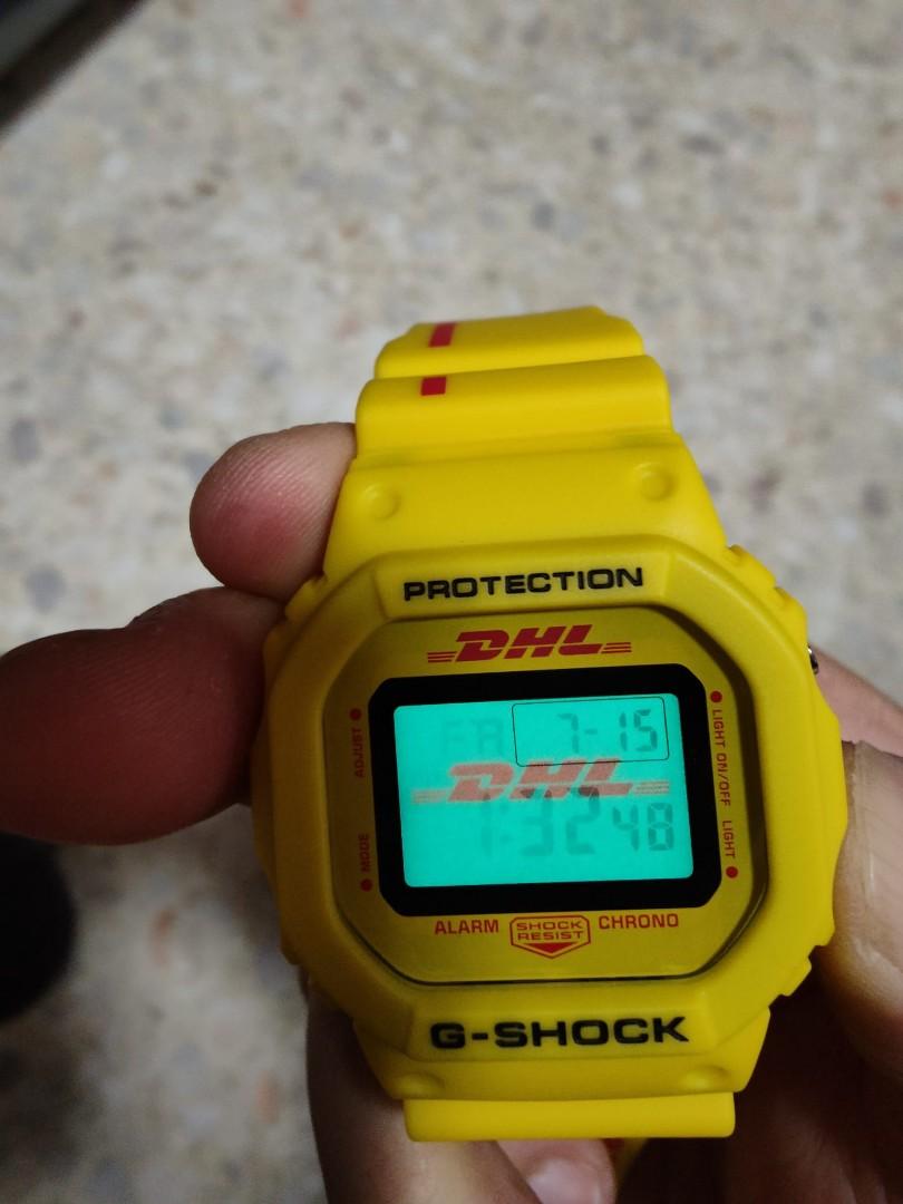 DHL G SHOCK LIMITED EDITION, Luxury, Watches on Carousell