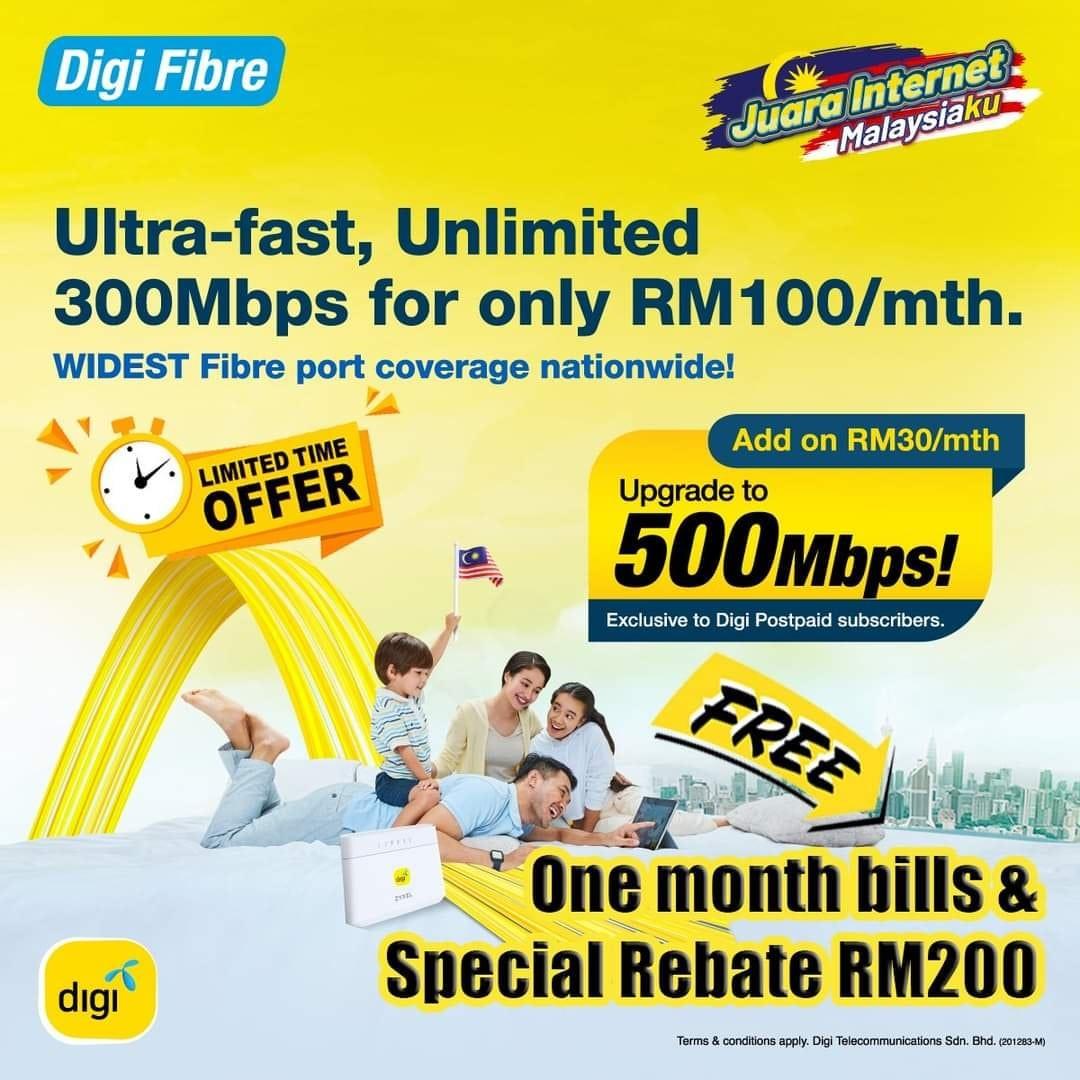 Digi tanpa had Fibre WiFi internet, Mobile Phones & Gadgets, Other Gadgets on Carousell